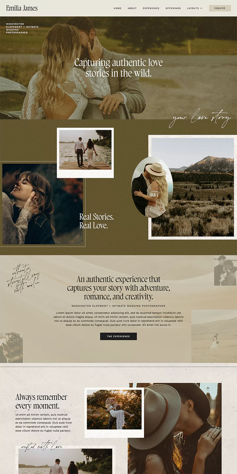 Emilia WordPress Theme - WordPress Photography Theme