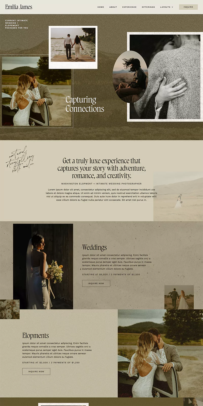 Emilia WordPress Theme - WordPress Photography Theme