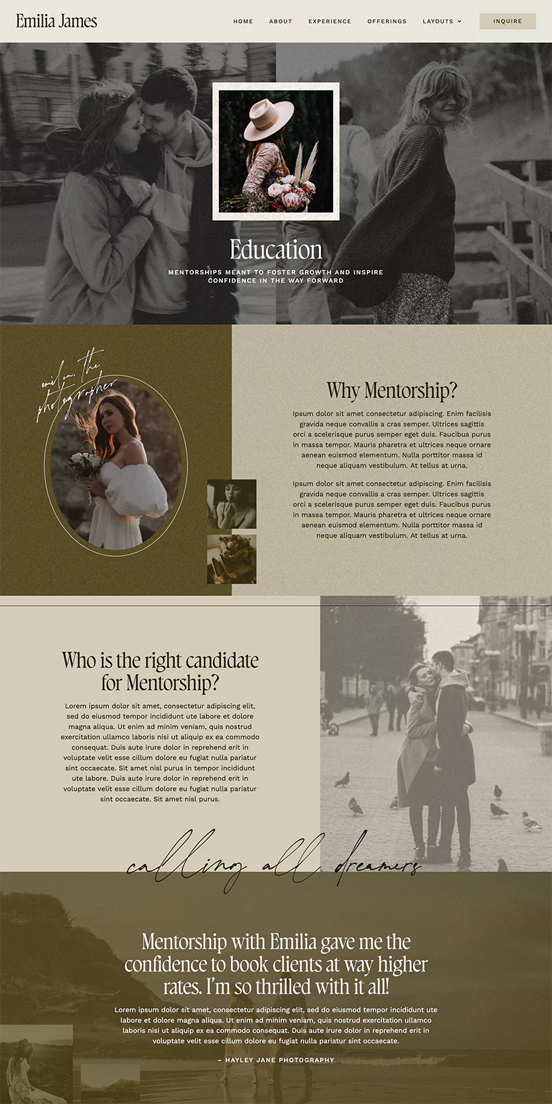 Emilia WordPress Theme - WordPress Photography Theme