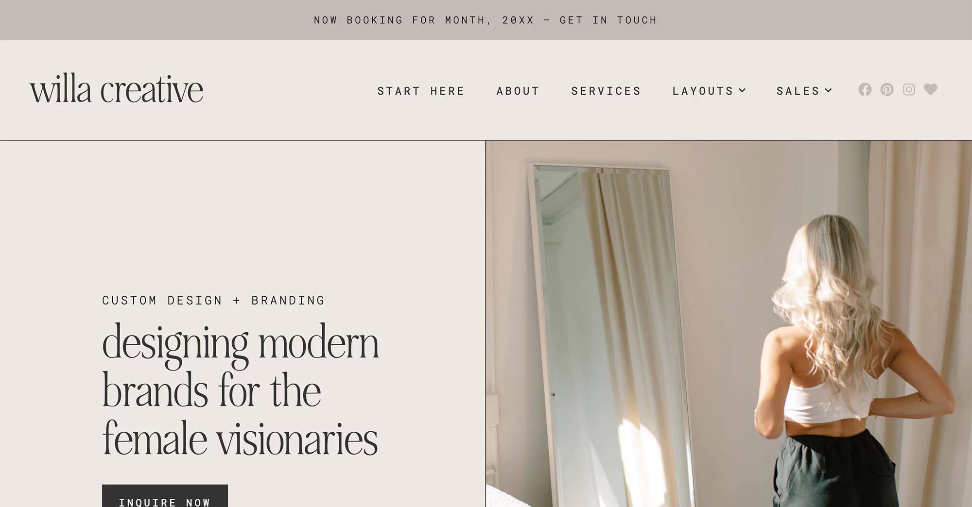 Willa WordPress Theme - Feminine WordPress Theme